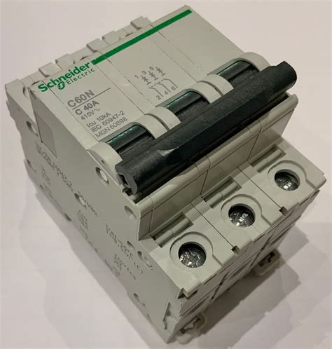 Schneider C60n C40 Triple Pole Mcb 40a Type C 3p Mgn60898 Icap