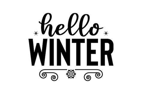 Premium Vector Hello Winter