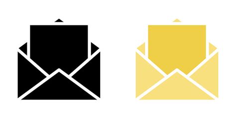 봉투 열기 아이콘은 검은 색과 컬러 버전으로 포장됩니다 0명에 대한 스톡 벡터 아트 및 기타 이미지 0명 그래픽 사용자 인터페이스 날씬한 Istock