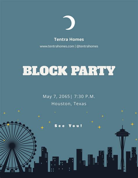 Block Party Flyer Designs