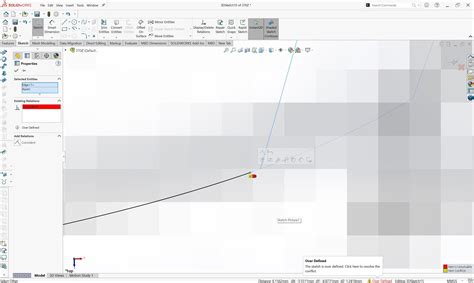 Why Cant I Make These 3d Sketches Coincident Rsolidworks