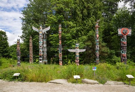 Wooden Totem Poles In Stanley Park First Nations Culture Travel