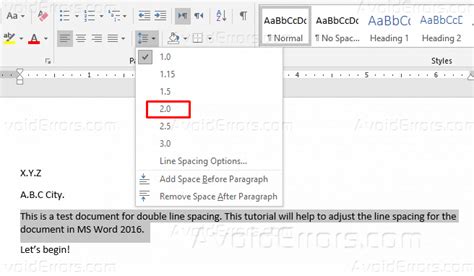 Adjust Double Line Spacing In Microsoft Word AvoidErrors
