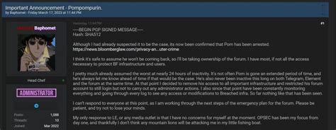 joseph mclain on linkedin admin of the breachforums hacking forum