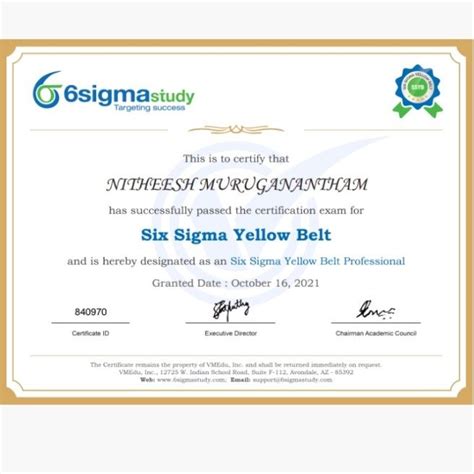 Nitheesh Muruganantham On Linkedin Successfully Completed Ssyb Ssyb Just A Step In Qc