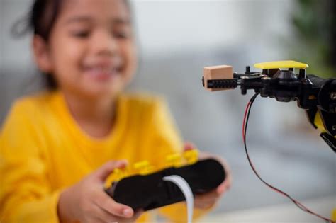 Premium Photo Stem Education Concept Asian Students Learn At Home By