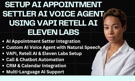 setup ai appointment settler ai voice agent using vapi retell ai eleven labs by chatbott expert