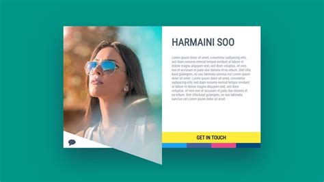 Profile Card Hover Effect With Social Media Icon Website Design Youtube