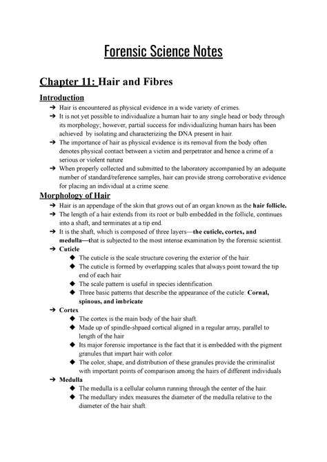 forensic science notes 3 forensic science notes chapter 11 hair and
