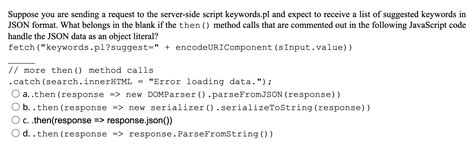 Solved Suppose You Are Sending A Request To The Server Side