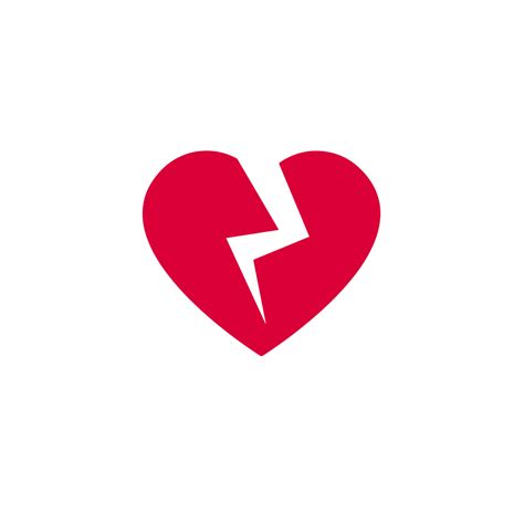 Red Broken Heart