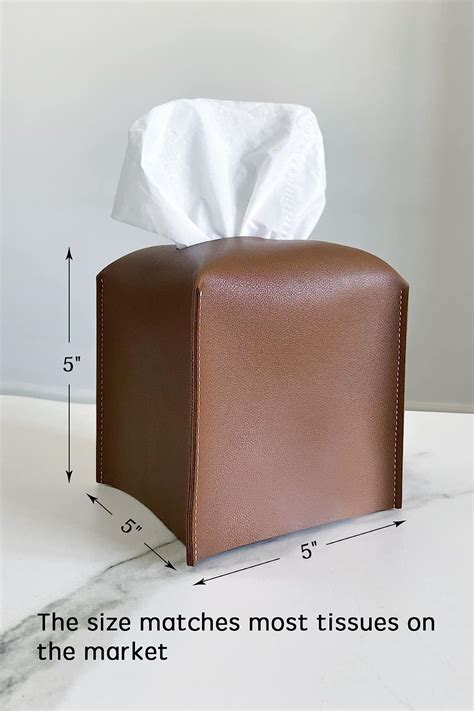 Buy Borio Tissue Box Cover Refined Modern Pu Leather Square Tissue