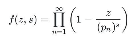 Could The Reciprocal Of The Euler Product Formula For Zetas Be Interpreted As An Infinite