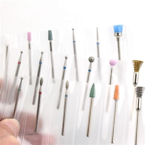 Badu Bg 6 бр Топка за бормашина за нокти Керамични накрайници за камъни Комплект метални четки