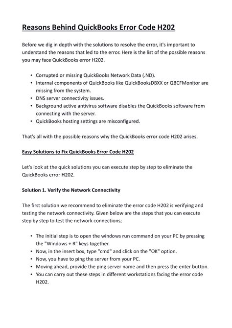 PPT QuickBooks Error Code H202 QuickBooksSupportnet PowerPoint Presentation ID 11618312
