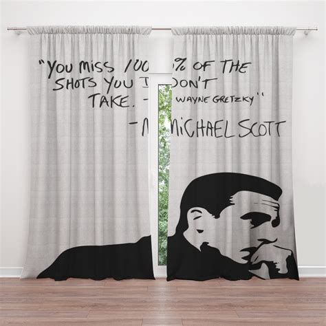 Michael Scott Office Quote Blackout Curtains For Bedroom 2 Panels