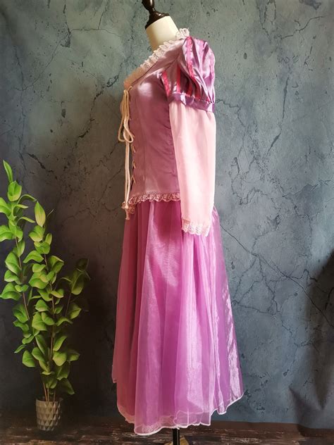 Inspired Tangled Rapunzel Dress Rapunzel Outfit Costume Etsy