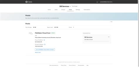 FileMaker Cloud DB Services