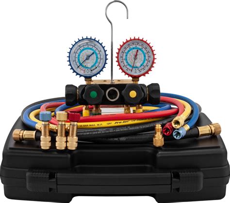 Cps Mv4tp5 Blackmax® 4 Valve R134ar22r404 Manifold Gauge Set With 5
