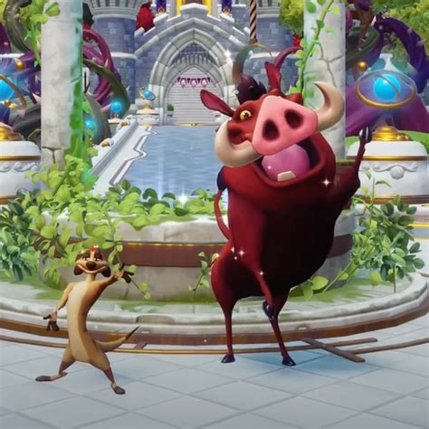 Disney Timon And Pumbaa Timon And Pumbaa Postcard Disney Video Italy