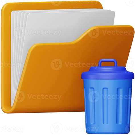 Delete Folder 3d Rendering Isometric Icon 15072078 Png