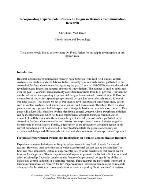 😍 Features Of Experimental Research Research Design Experimental And