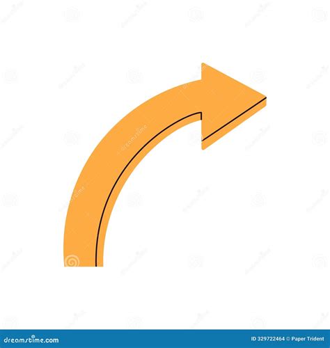 Curve With Arrow Pointing Twist Curved Line With Cursor Showing Left Or Right Turn Of Route