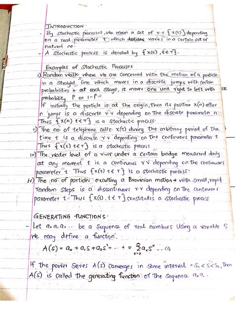 Stochastic Processes Sta 23051 Pdf