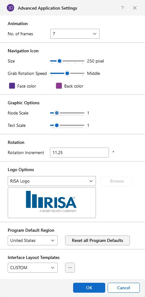 Advanced Application Settings