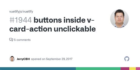 Buttons Inside V Card Action Unclickable Issue 1944 Vuetifyjs