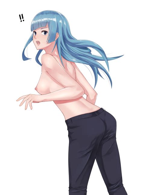 Rule 34 1girls Blue Hair Female Only Jujutsu Kaisen Kasumi Miwa Pants