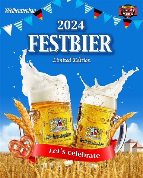 써스티몽크 ★ 2024 바이엔슈테판 페스트비어 생맥주 출시 안내★ 올해에도 바이엔슈테판 국립브루어리 옛수도원터 지하셀러에서 장기숙성된 신선한 페스트비어가 출시되었습니다