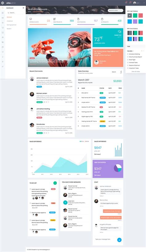 Elite Admin Bootstrap 5 Dashboard Template Dashboard Template