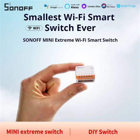 Sonoff Minir S Mate Extreme WIFI Smart Switch Diy With No Neutral Switch SupportAlexa Siri