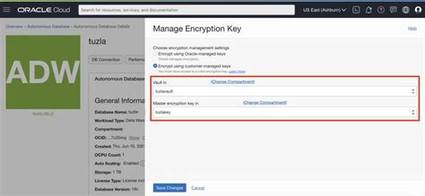 Announcing Customer Managed Encryption Keys In Autonomous Database