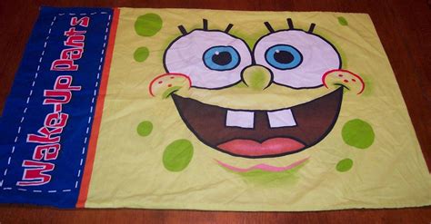 Spongebob Squarepants Wake Up Sleepy Pants Pillow Case Pillowcase Nickelodeon Ebay
