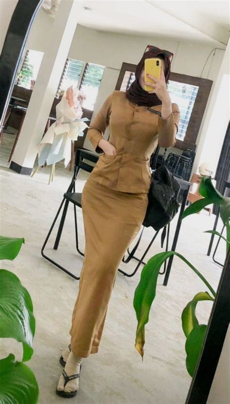Pns Cantik Gaya Hijab Model Pakaian Guru Pakaian Musim Panas Wanita