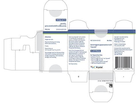 Vyjuvek By Krystal Biotech Inc Vyjuvek Kit