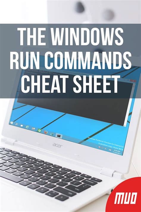 The Essential Windows Run Commands Cheat Sheet Windows Programs Computer Troubleshooting