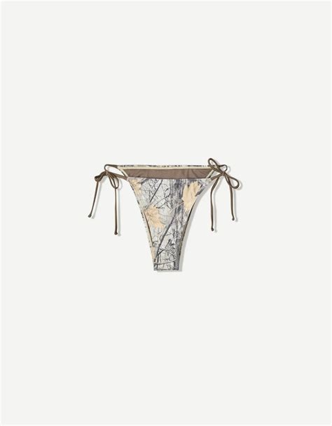Printed Bikini Bottoms Bsk Teen Bershka