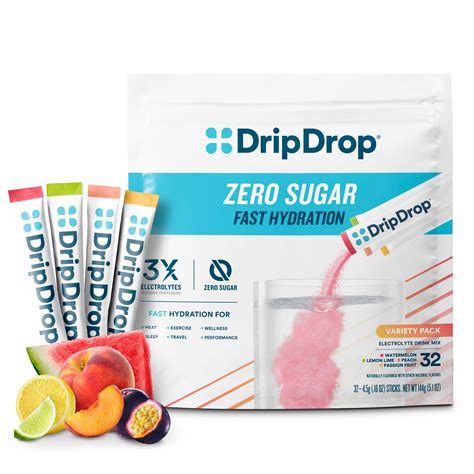 Buy Dripdrophydration Zero Sugar Variety Pack Electrolyte Drink Mix