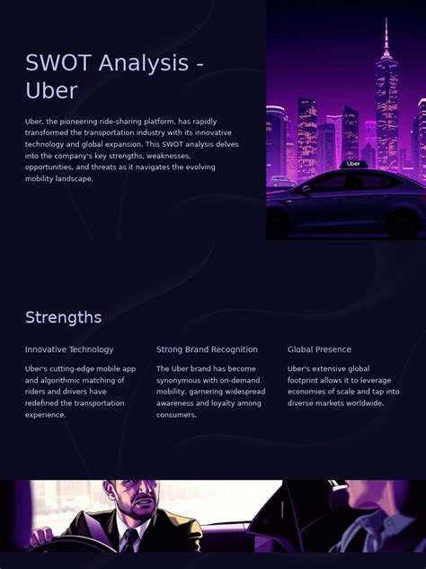 Swot Analysis Uber Pdf Employment Transport