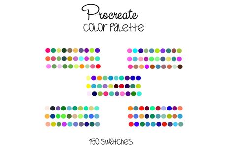 Procreate Color Palette By SweetDesign TheHungryJPEG