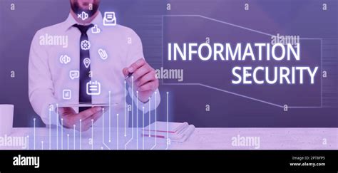 Conceptual Display Information Security Business Idea Infosec Preventing Unauthorized Access