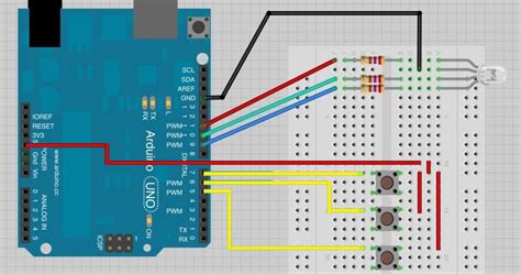Arduino Proje Adan Zye Arduino Buton İle Rgb Led Renk DeĞiŞtirme