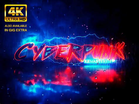 Create Cyberpunk Neon Light Metallic Glow Logo Reveal Intro Animation
