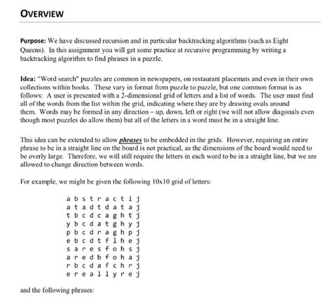 Solved Overview Purpose We Have Discussed Recursion And In