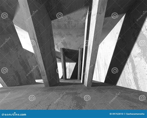 Abstract Geometric Concrete Architecture Background Stock Illustration Illustration Of Chaos