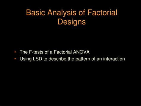 PPT Basic Analysis Of Factorial Designs PowerPoint Presentation Free Download ID 3359659