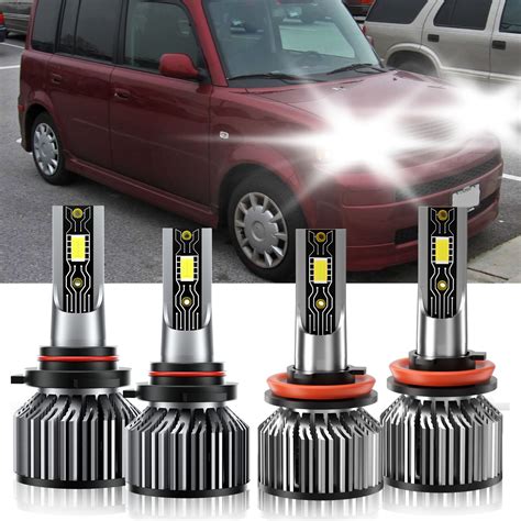Vehifomo Compatible For Scion Xb 2008 2015 9005 H11 Led Headlight Super